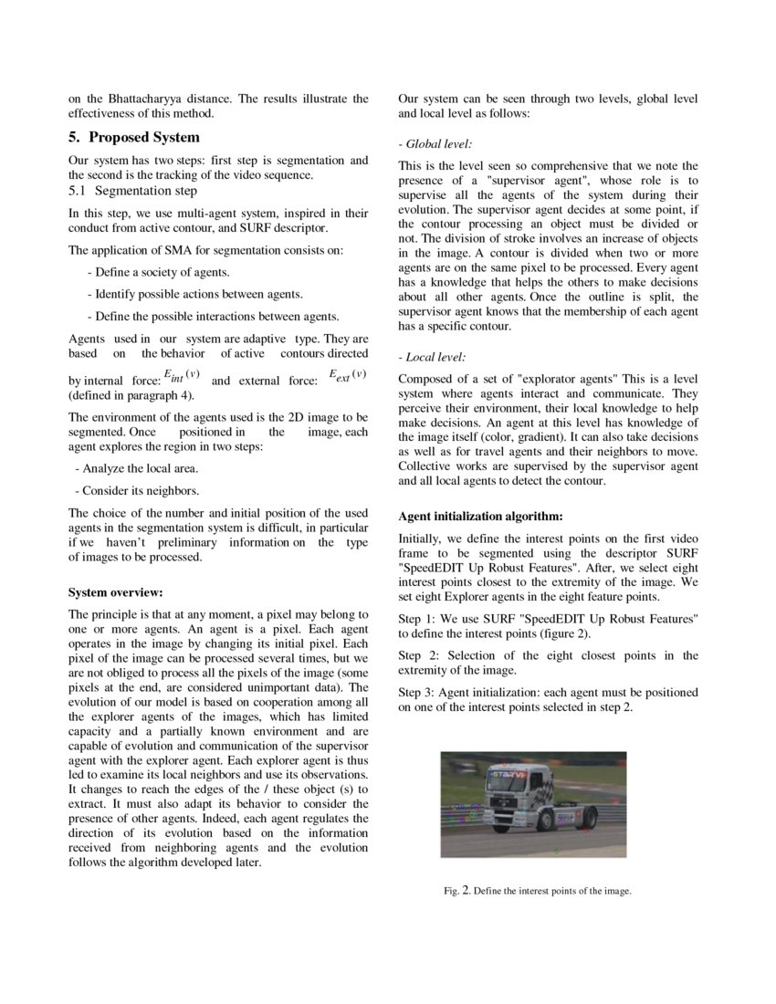 Mas For Video Objects Segmentation And Tracking Based On Active