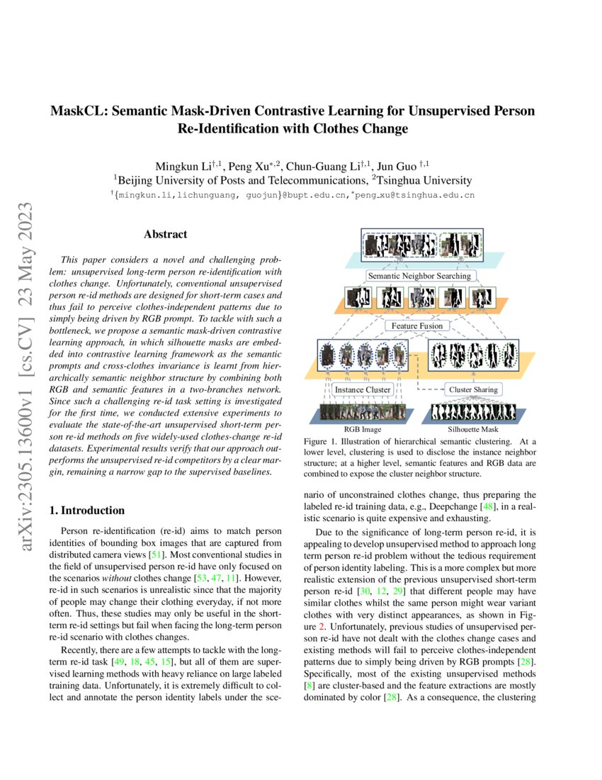 MaskCL: Semantic Mask-Driven Contrastive Learning for Unsupervised ...