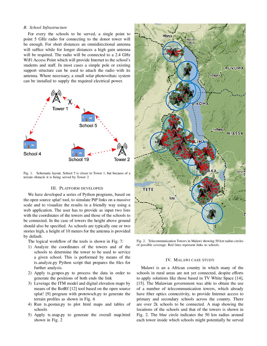 Massive RF Simulation Applied to School Connectivity in Malawi | DeepAI