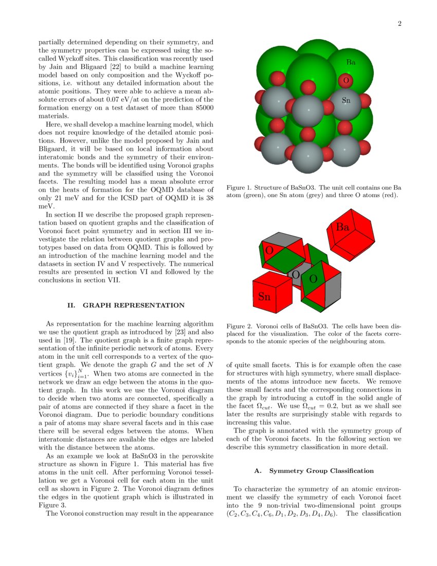 Materials property prediction using symmetry-labeled graphs as atomic-position independent ...