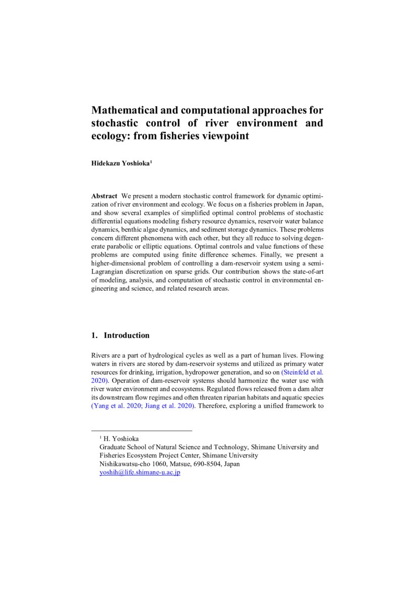 Mathematical And Computational Approaches For Stochastic Control Of