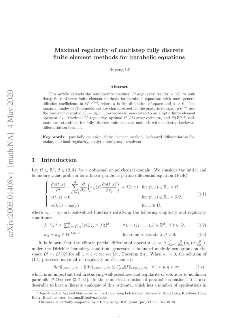 Maximal Regularity Of Multistep Fully Discrete Finite Element Methods For Parabolic Equations