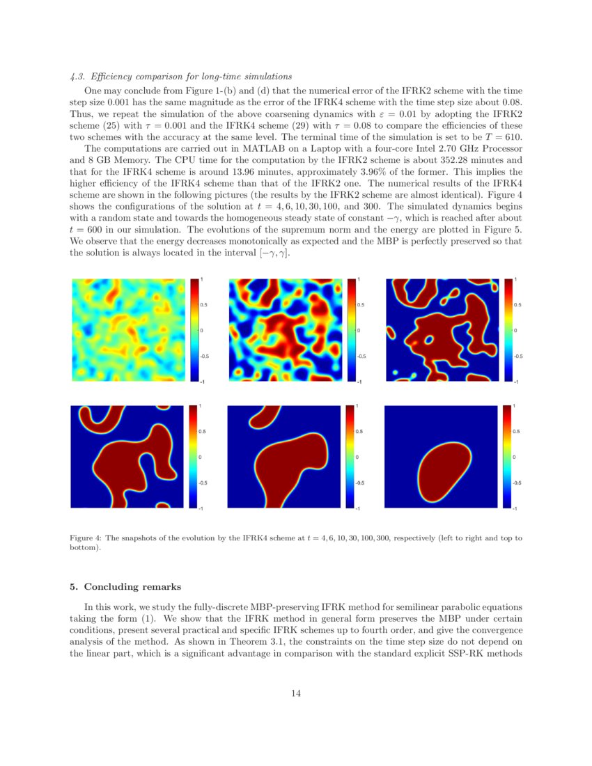 Maximum Bound Principle Preserving Integrating Factor Runge Kutta Methods For Semilinear