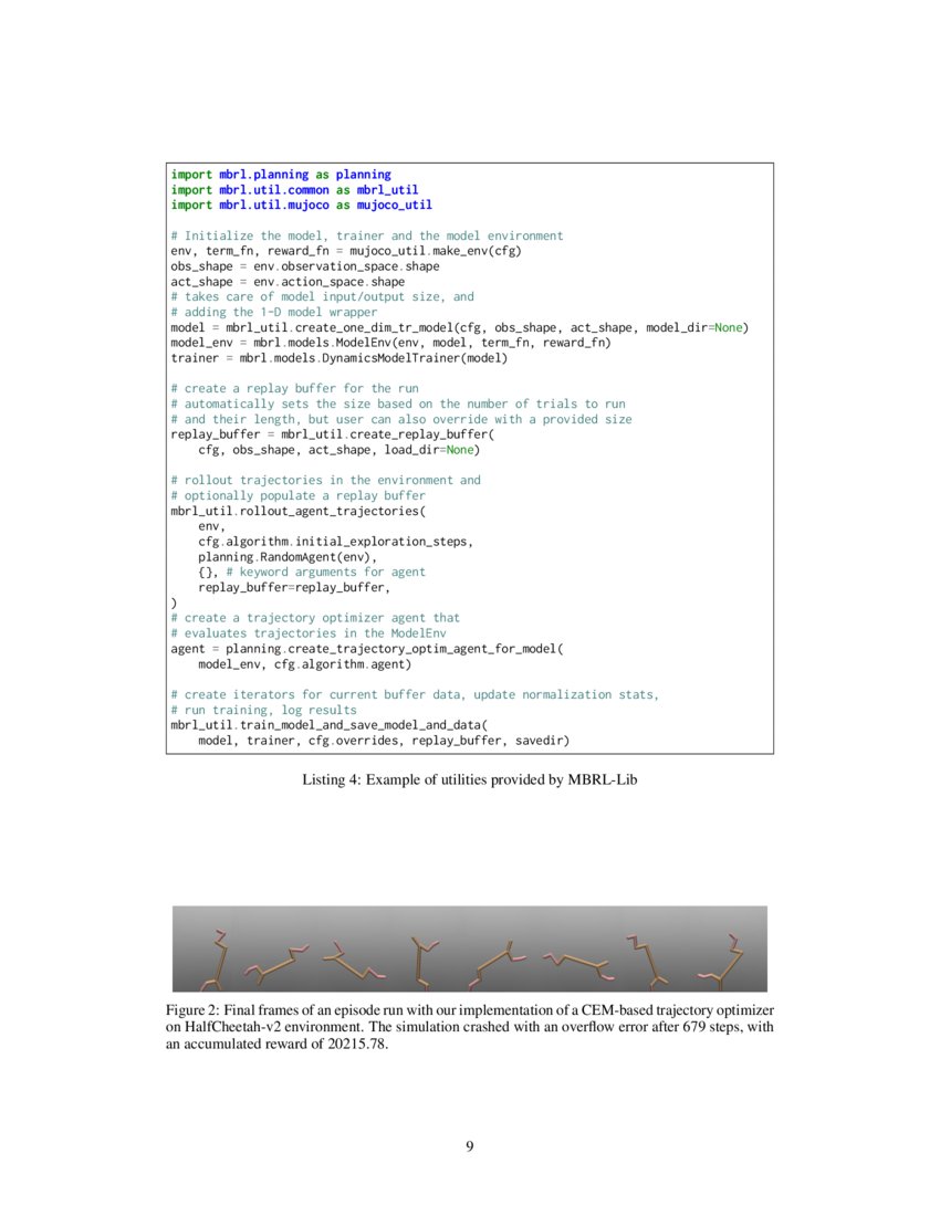 MBRL-Lib: A Modular Library for Model-based Reinforcement Learning | DeepAI