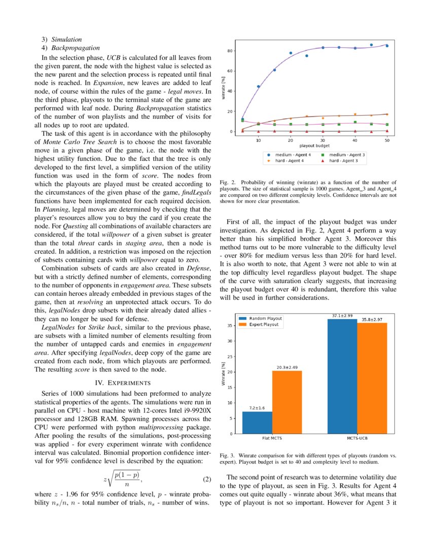 MCTS Based Agents for Multistage Single-Player Card Game | DeepAI