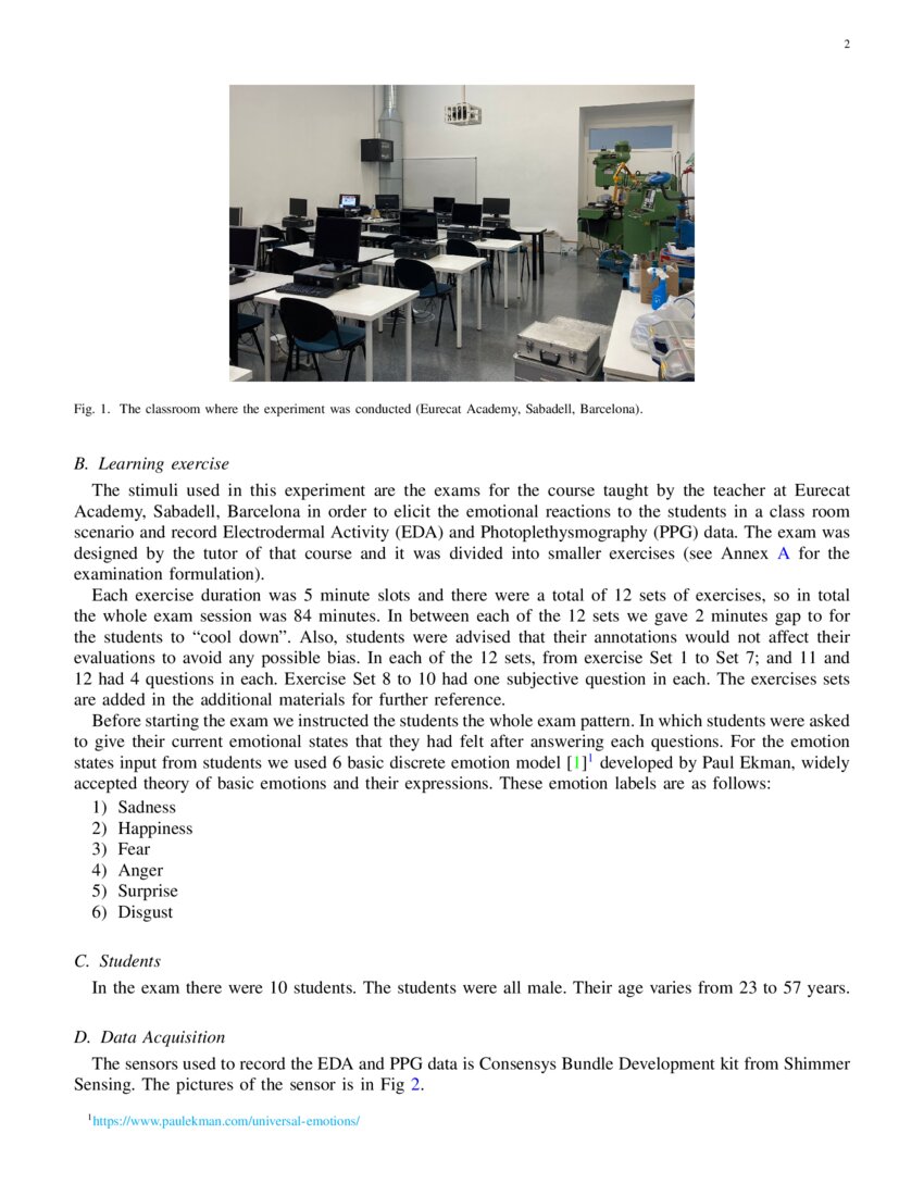 Mdeaw A Multimodal Dataset For Emotion Analysis Through Eda And Ppg Signals From Wireless