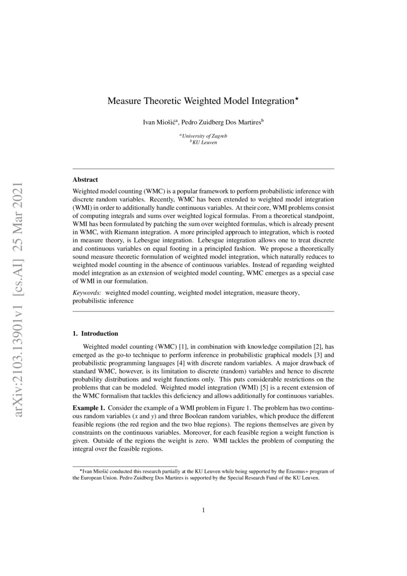 Measure Theoretic Weighted Model Integration Deepai