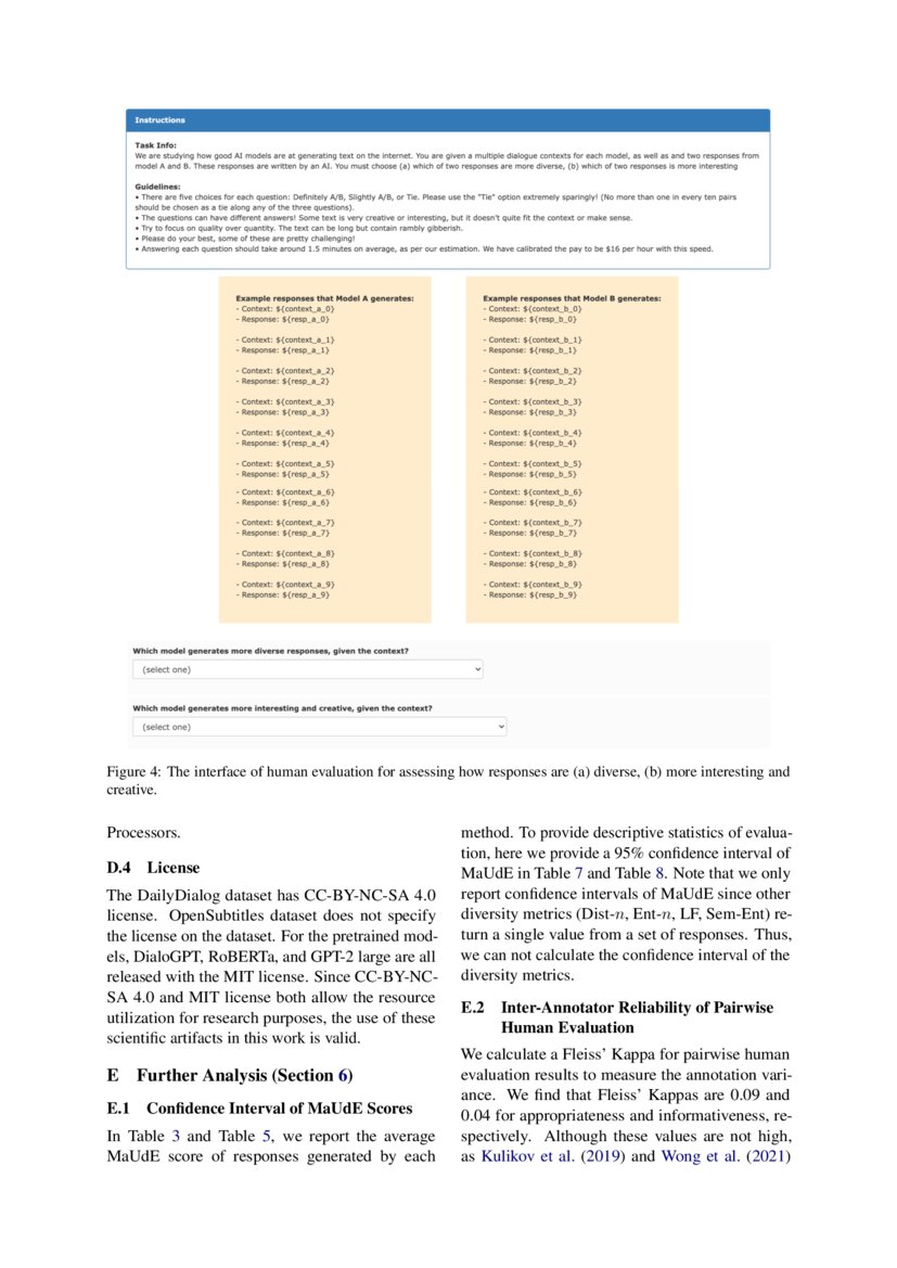 Measuring and Improving Semantic Diversity of Dialogue Generation | DeepAI