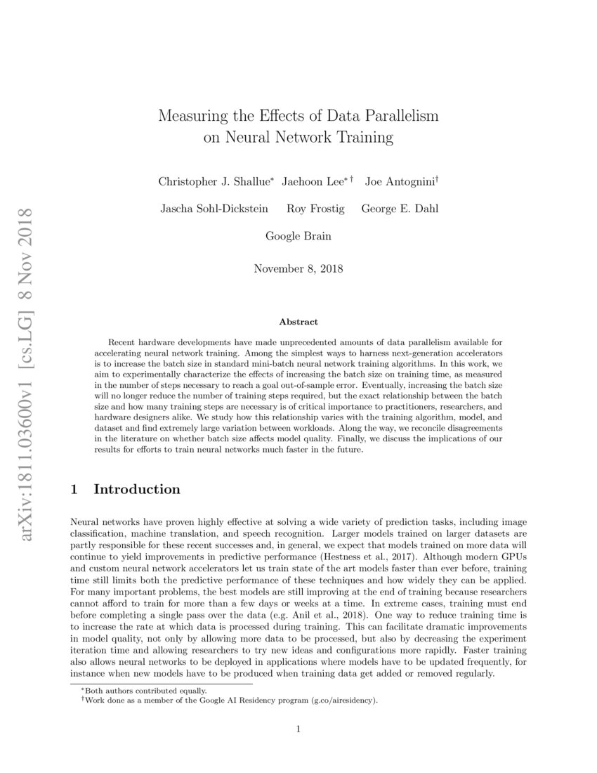 Measuring The Effects Of Data Parallelism On Neural Network Training 3348