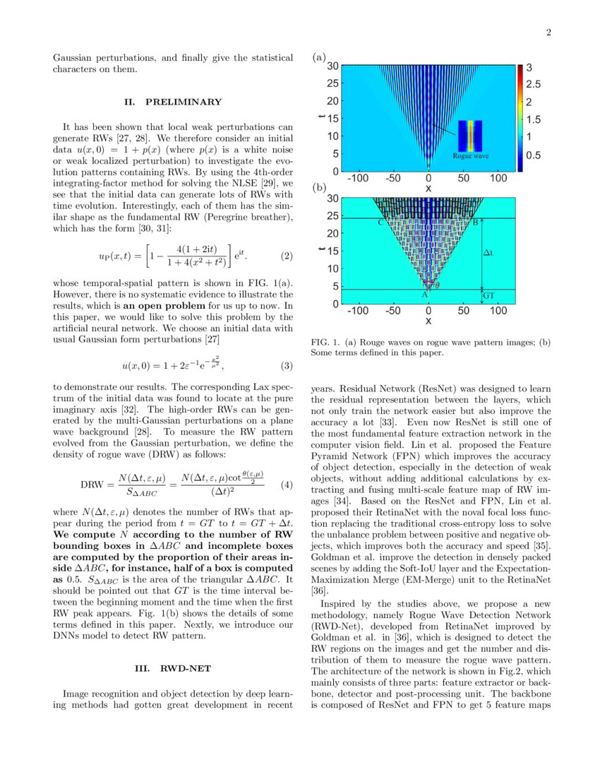Measuring the rogue wave pattern triggered from Gaussian perturbations by deep learning | DeepAI