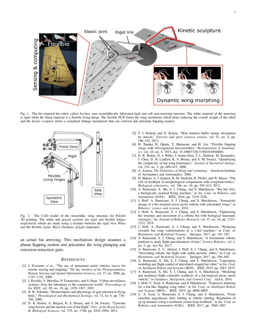 Mechanism Design of a Bio-inspired Armwing Mechanism for Mimicking Bat ...