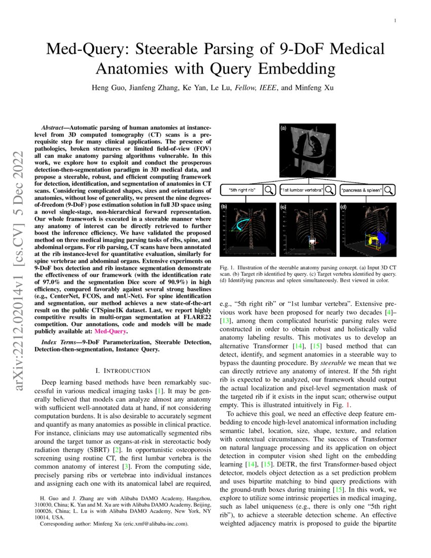 Med-Query: Steerable Parsing of 9-DoF Medical Anatomies with Query ...