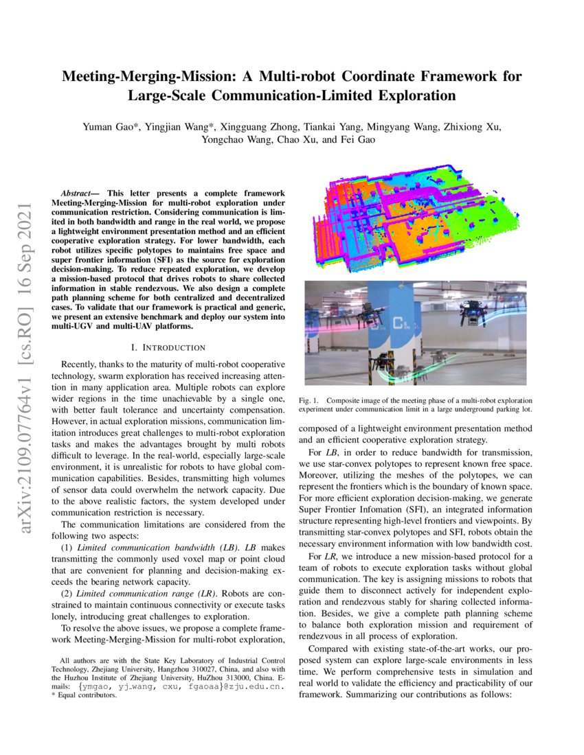 Meeting-Merging-Mission: A Multi-robot Coordinate Framework for Large ...