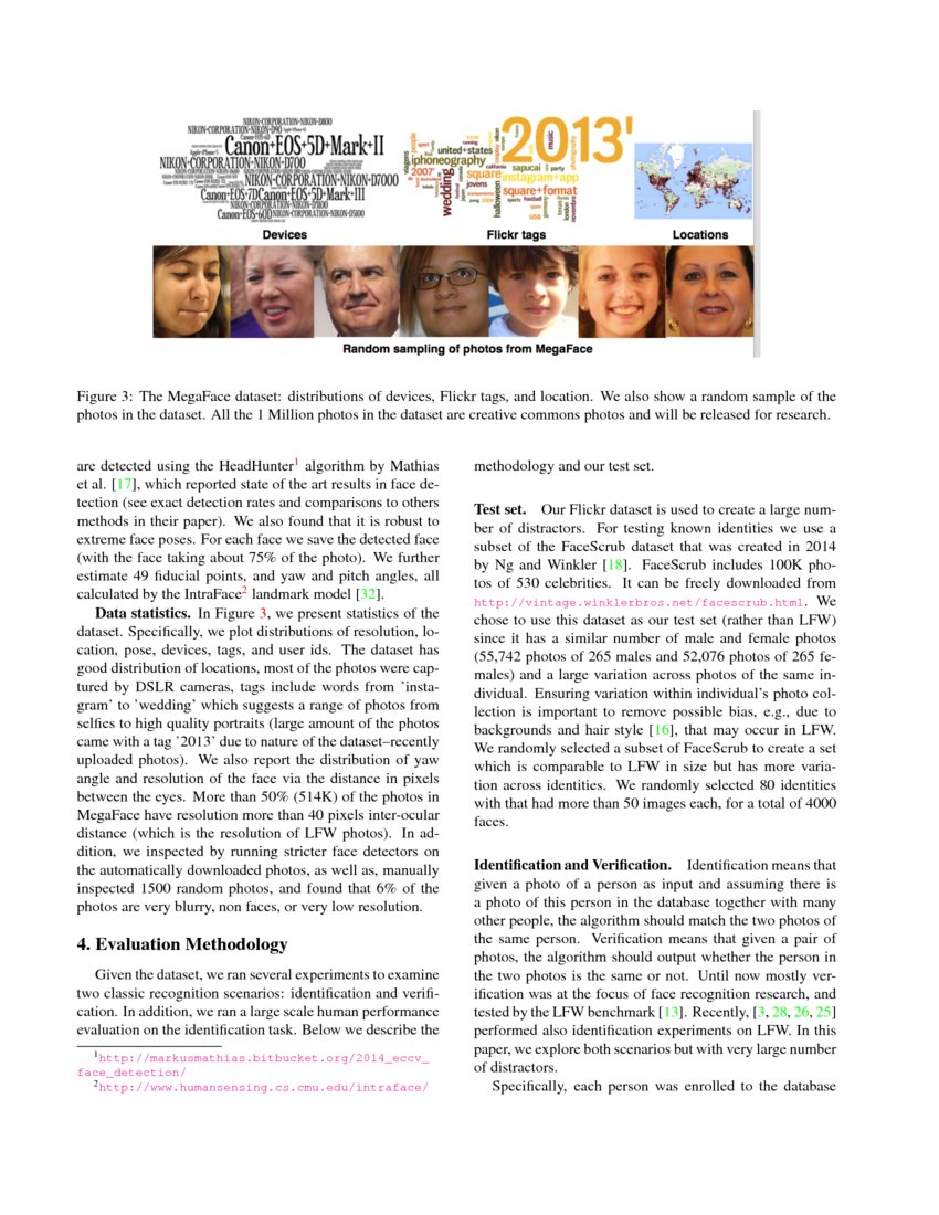 MegaFace: A Million Faces for Recognition at Scale | DeepAI