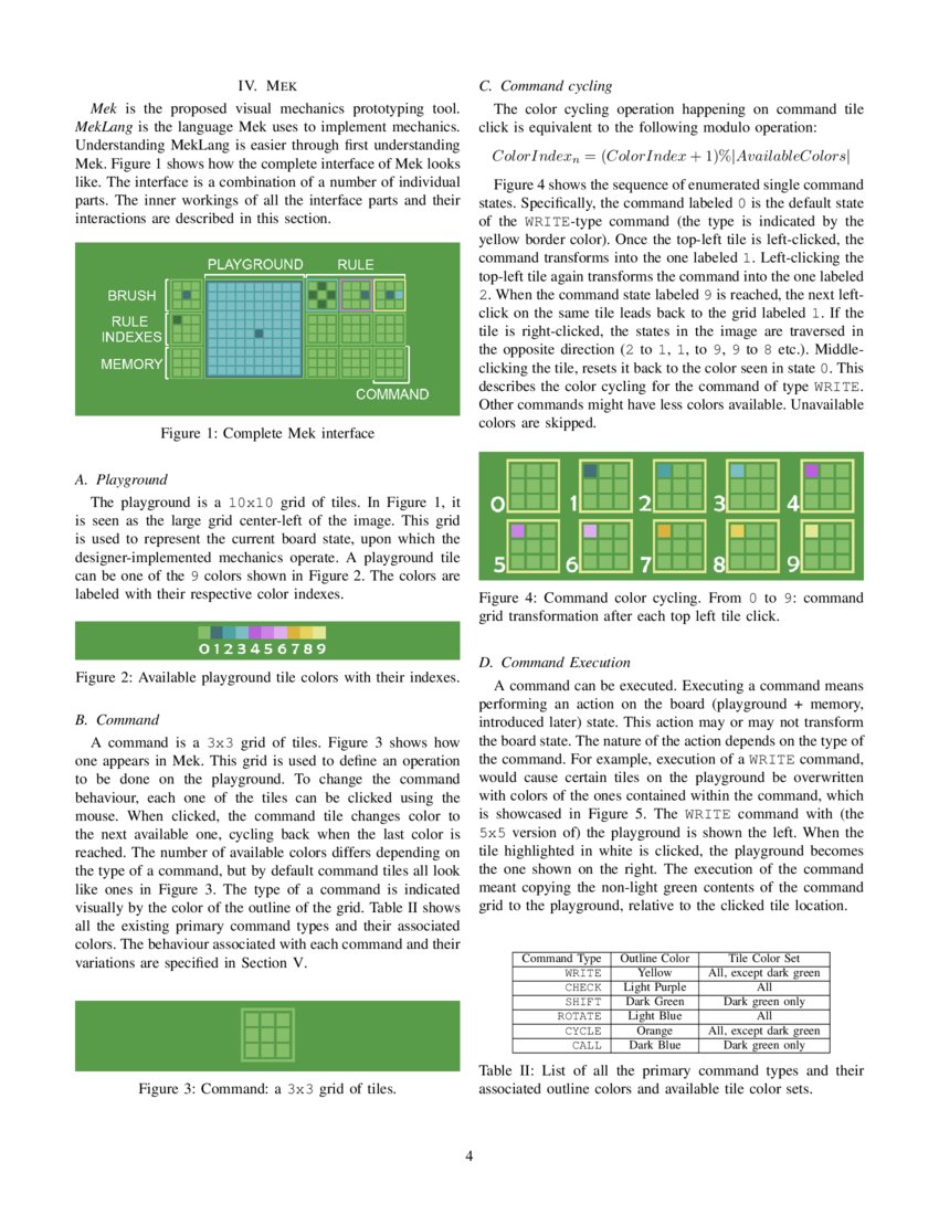Mek: Mechanics Prototyping Tool for 2D Tile-Based Turn-Based ...