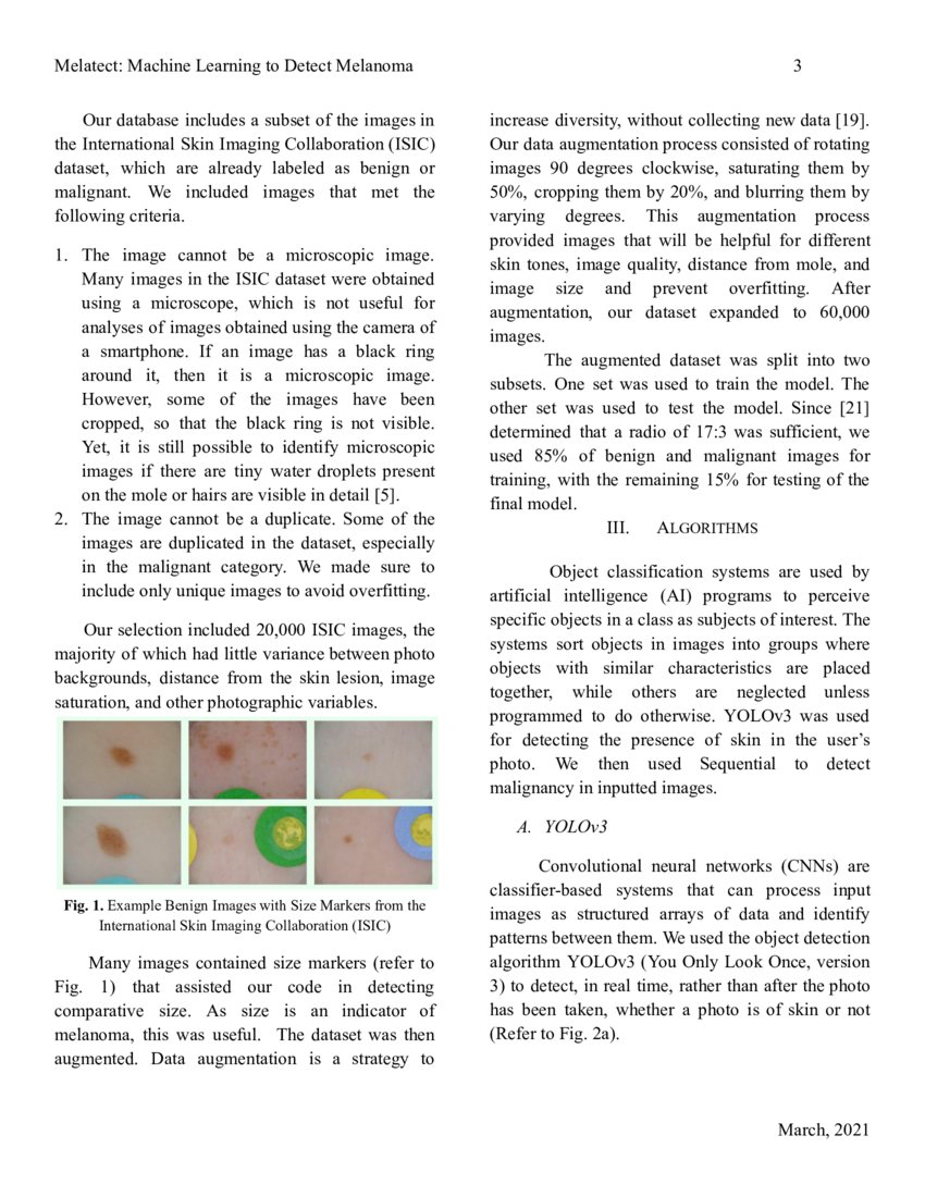 Melatect: A Machine Learning Model Approach For Identifying Malignant ...