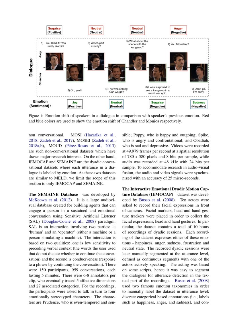 MELD: A Multimodal Multi-Party Dataset for Emotion Recognition in Conversations | DeepAI