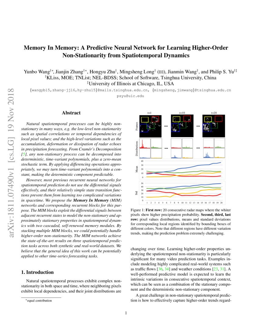 Memory In Memory: A Predictive Neural Network for Learning Higher-Order Non-Stationarity from ...