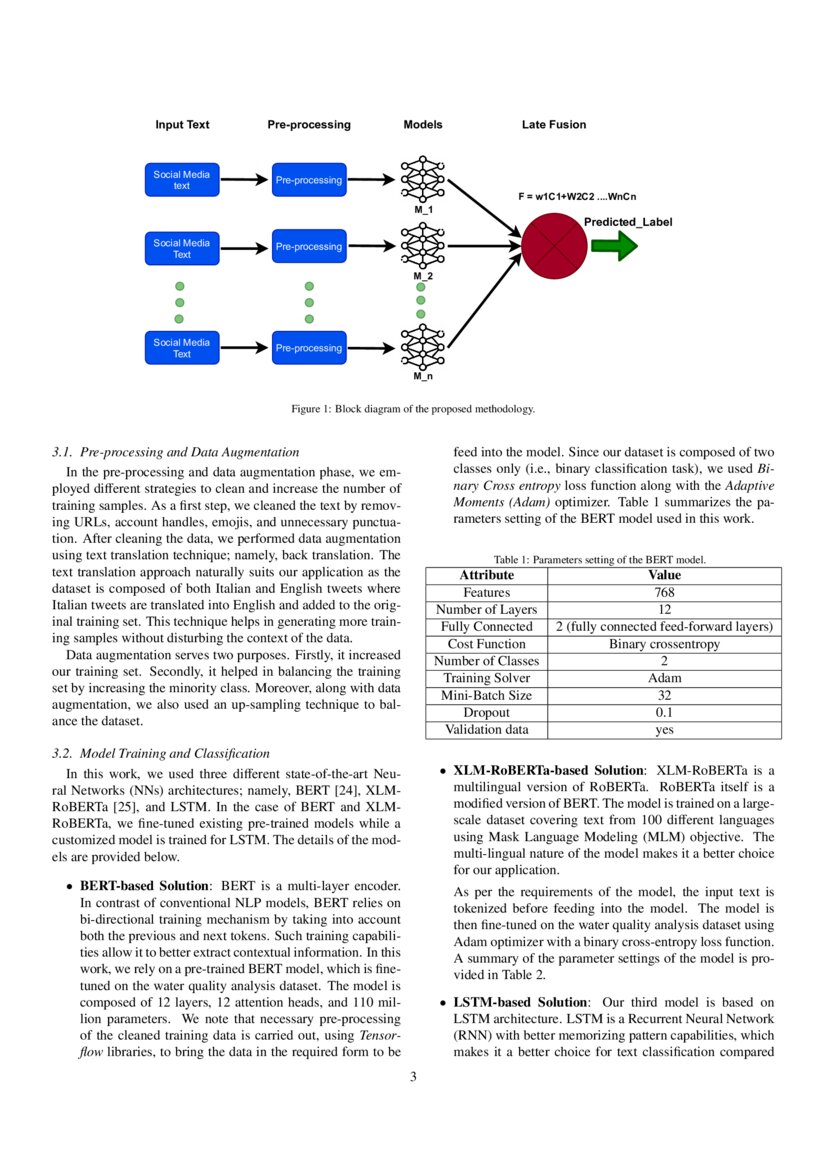 Merit-based Fusion of NLP Techniques for Instant Feedback on Water ...