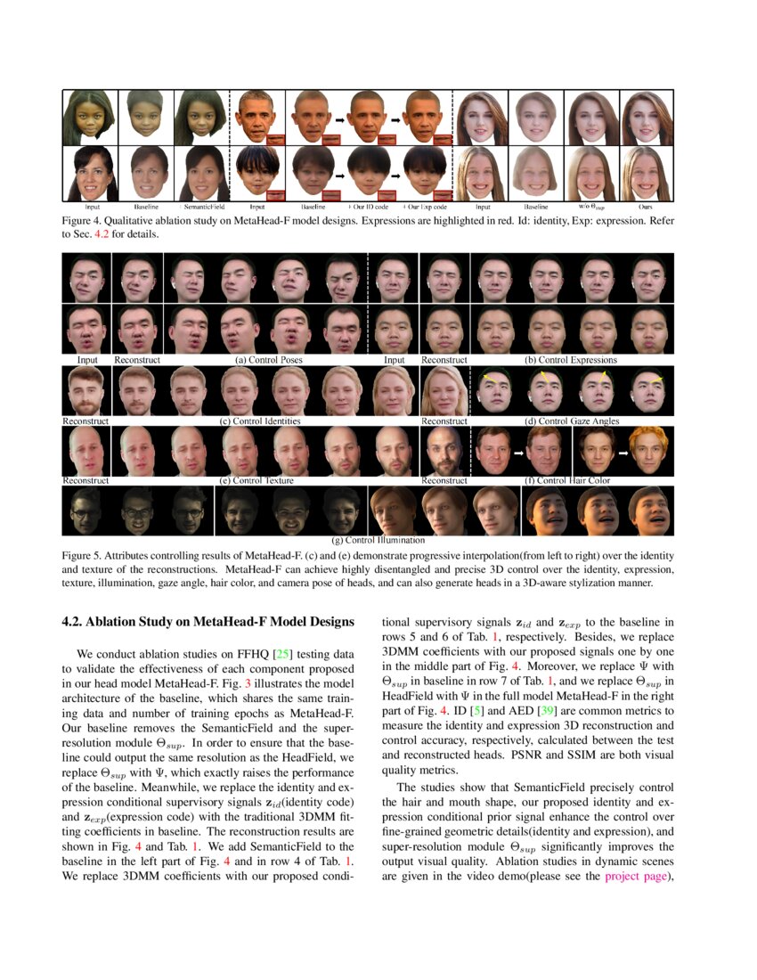 MetaHead: An Engine to Create Realistic Digital Head | DeepAI