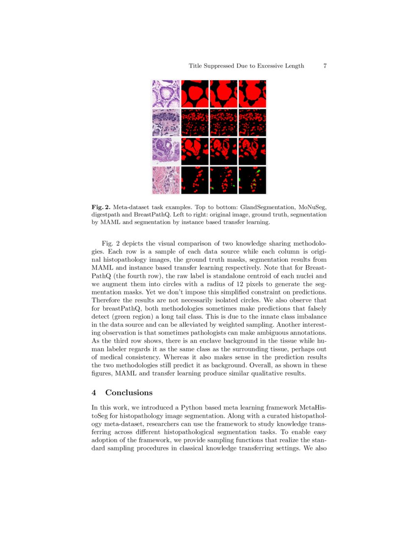MetaHistoSeg: A Python Framework for Meta Learning in Histopathology ...