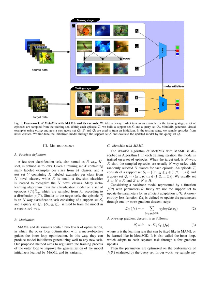 MetaMix: Improved Meta-Learning with Interpolation-based Consistency Regularization | DeepAI
