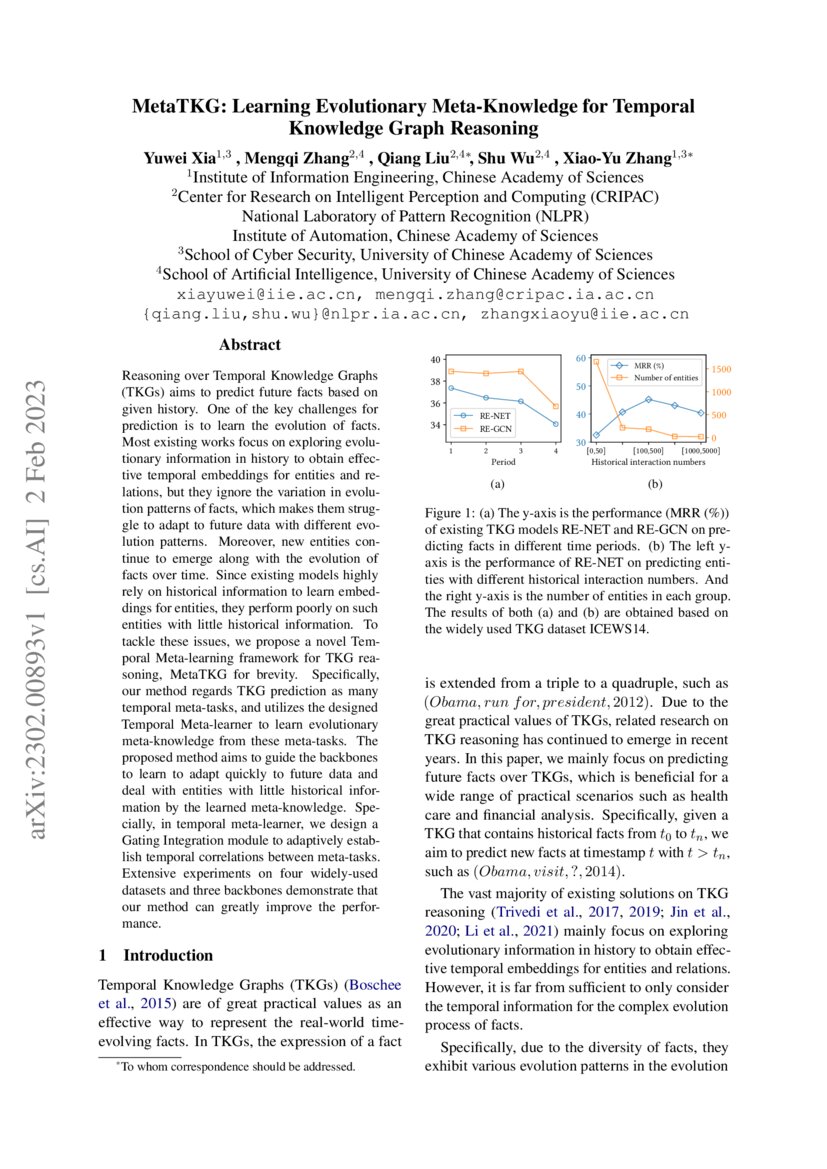 MetaTKG: Learning Evolutionary Meta-Knowledge for Temporal Knowledge ... MetaTKG: Learning Evolutionary Meta-Knowledge for Temporal Knowledge ...