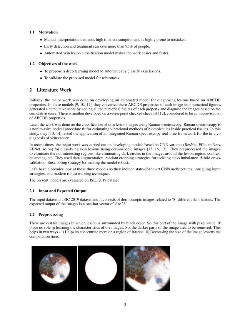 Method To Classify Skin Lesions Using Dermoscopic Images Deepai