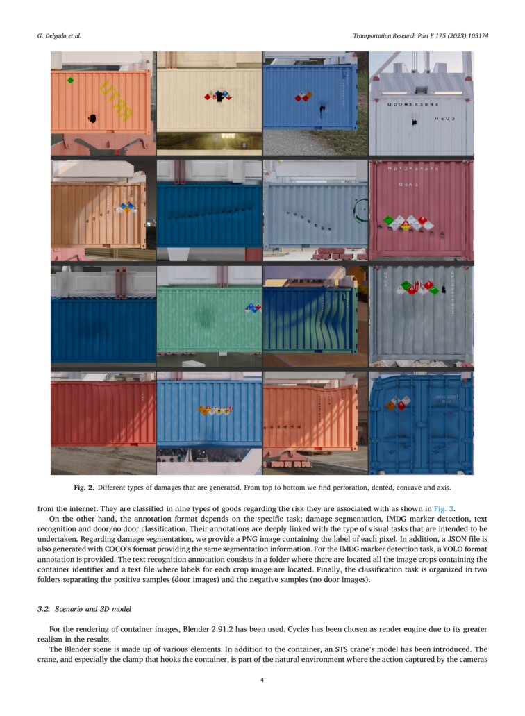 Methodology For Generating Synthetic Labeled Datasets For Visual Container Inspection Deepai