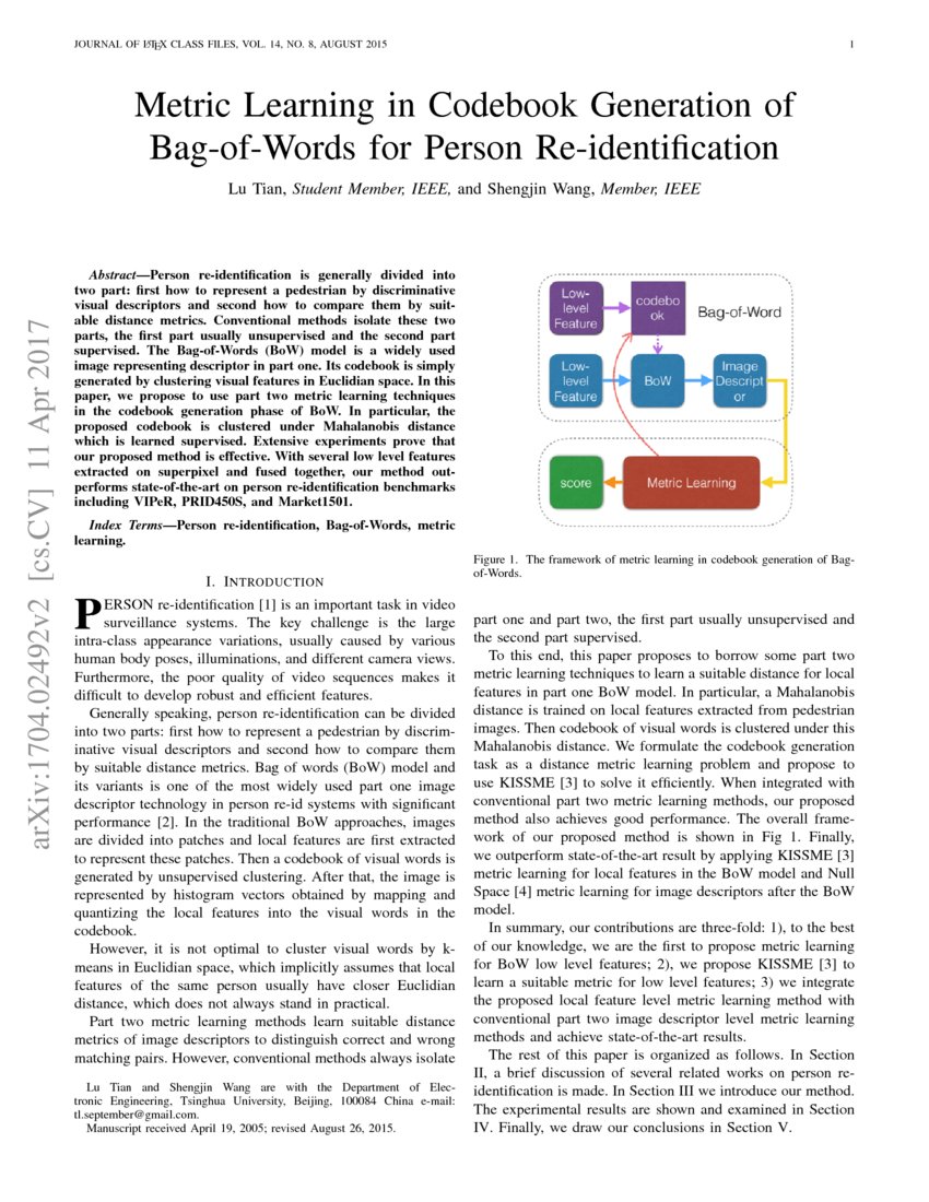 Metric Learning in Codebook Generation of Bag-of-Words for Person Re ...