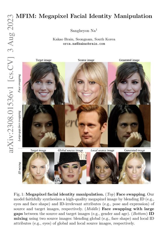 MFIM: Megapixel Facial Identity Manipulation | DeepAI