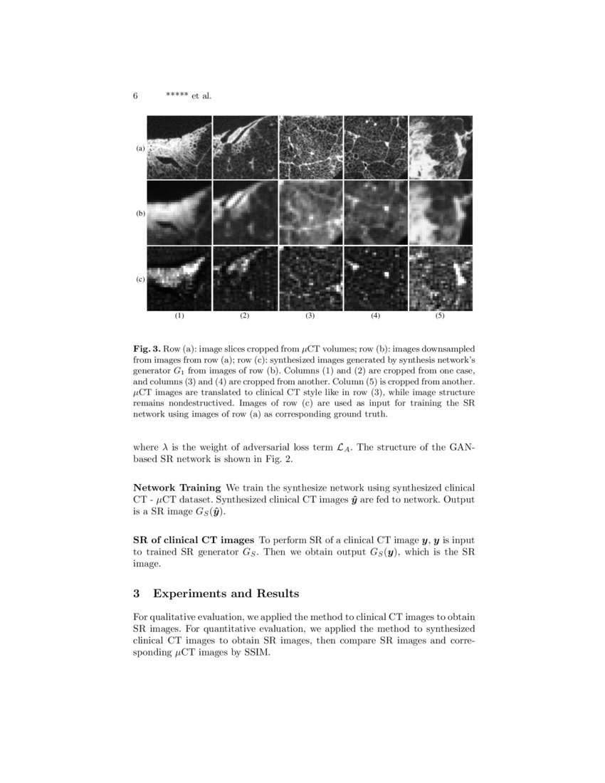 Micro Ct Image Assisted Cross Modality Super Resolution Of Clinical Ct Images Utilizing