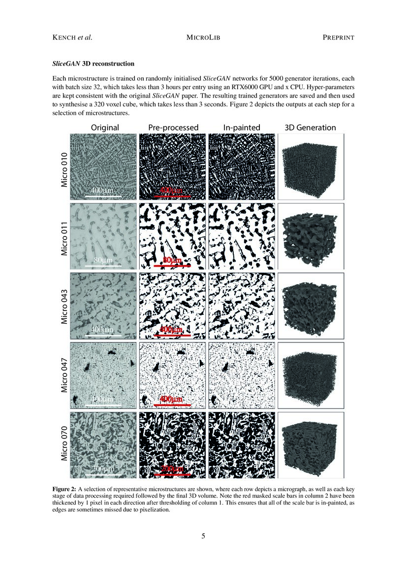 MicroLib: A library of 3D microstructures generated from 2D micrographs using SliceGAN | DeepAI