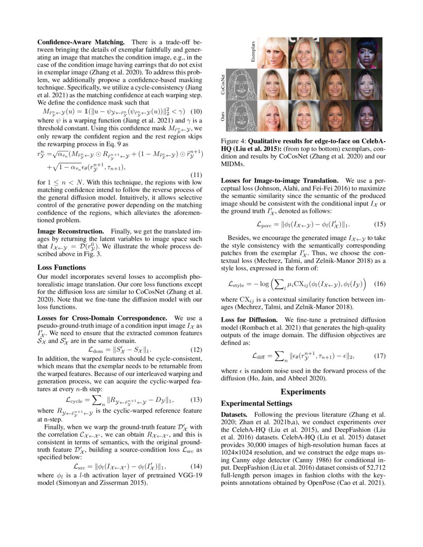 Midms Matching Interleaved Diffusion Models For Exemplar Based Image Translation Deepai
