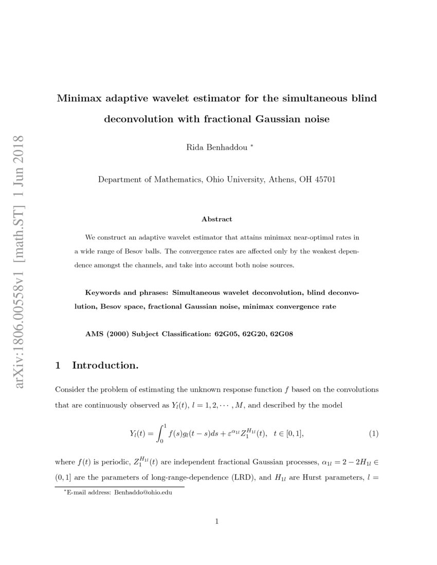 Minimax Adaptive Wavelet Estimator For The Simultaneous Blind