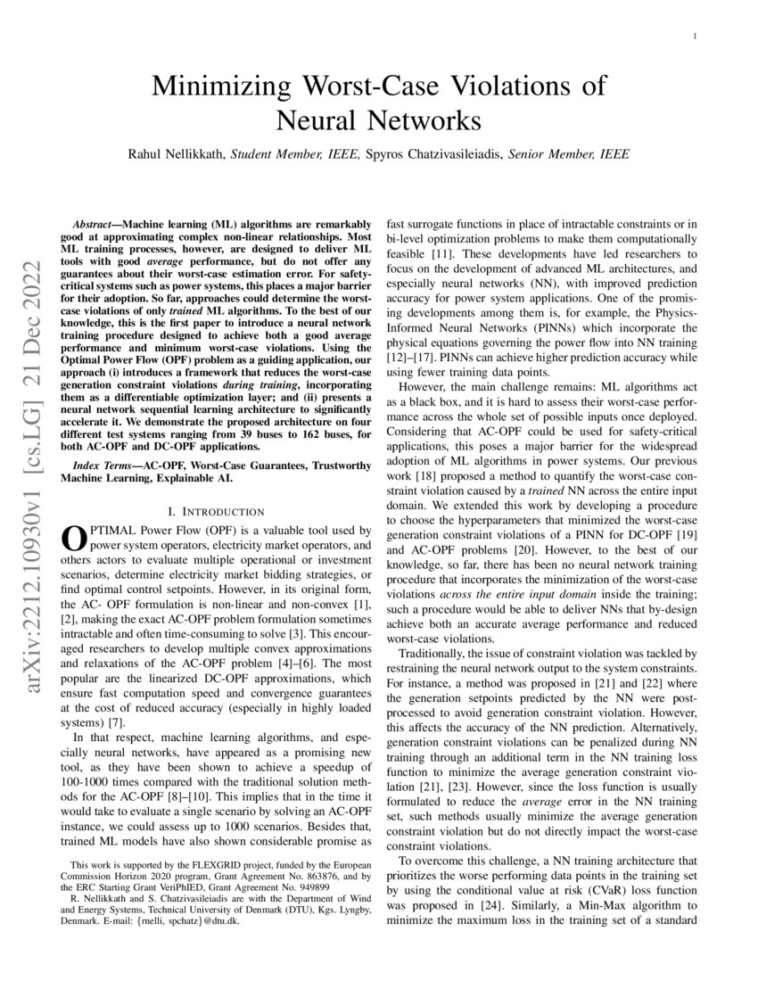 Minimizing Worst Case Violations Of Neural Networks DeepAI Minimizing Worst Case Violations Of Neural Networks DeepAI