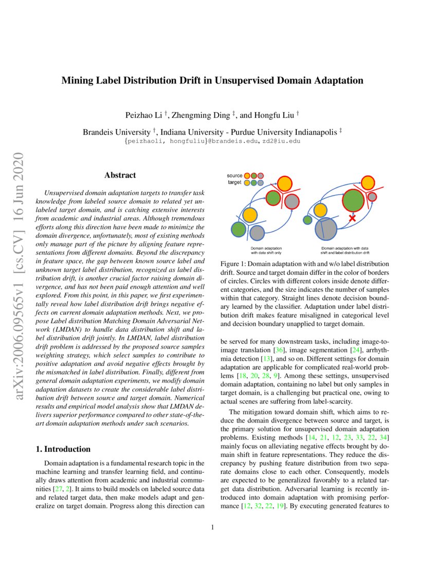 Mining Label Distribution Drift In Unsupervised Domain Adaptation Deepai