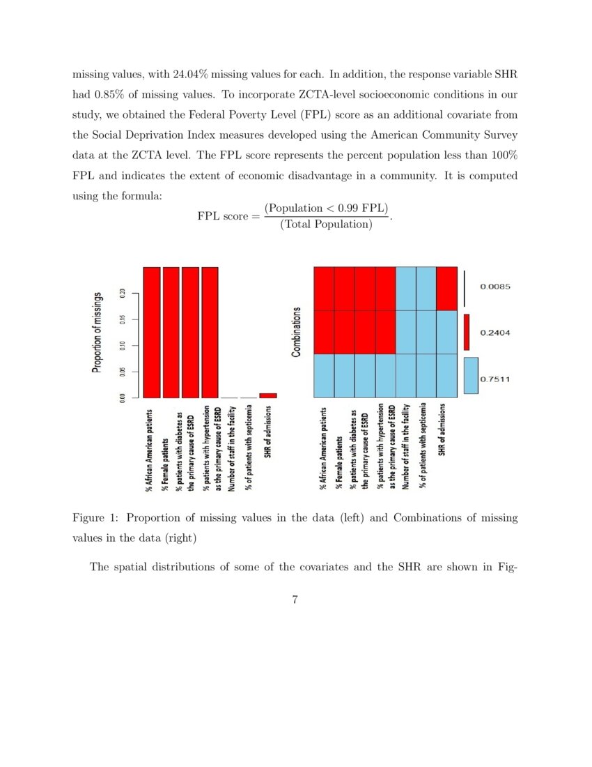 Missing Data Imputation And Multilevel Conditional Autoregressive Modeling Of Spatial End Stage