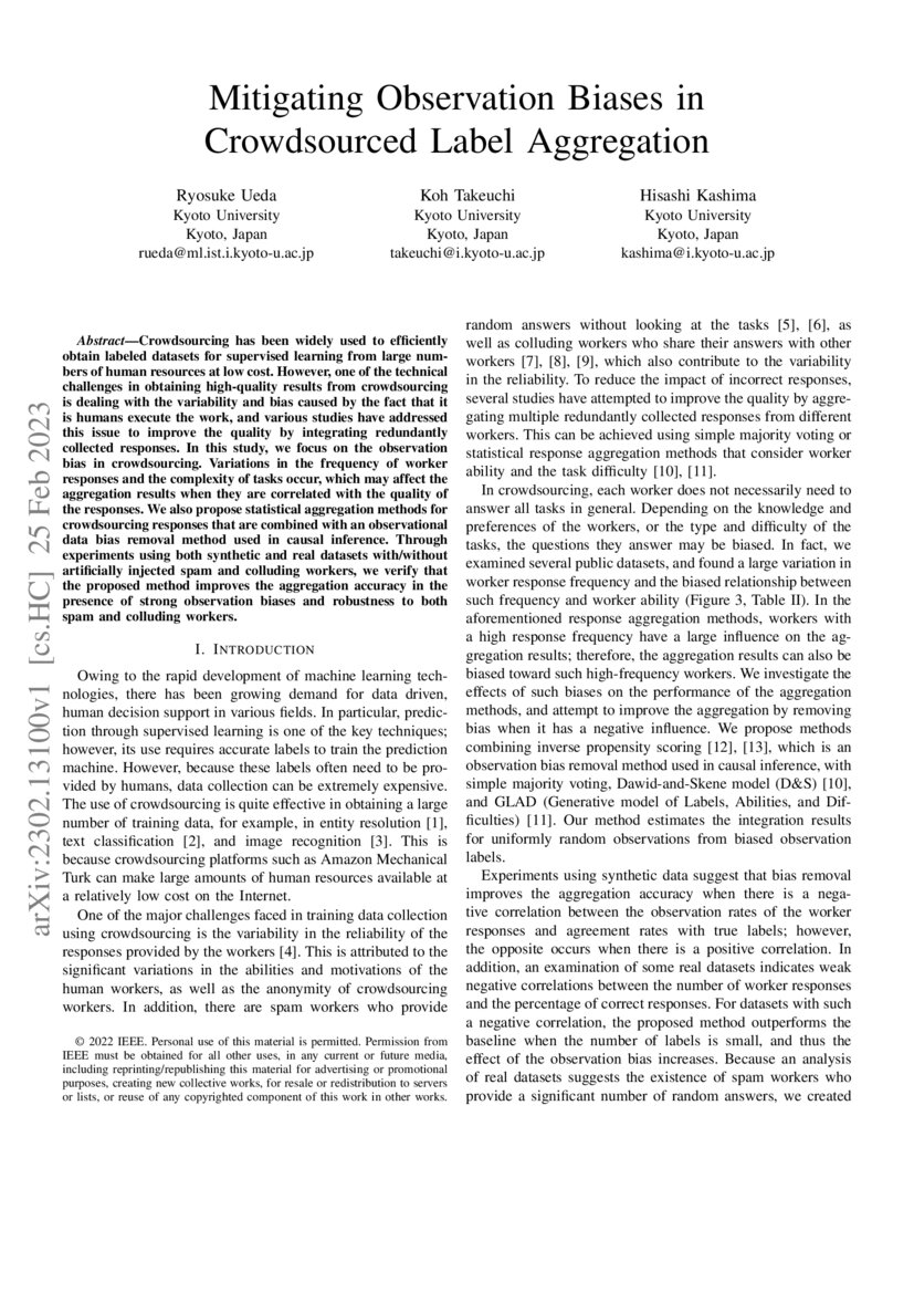 Mitigating Observation Biases In Crowdsourced Label Aggregation Deepai 5822