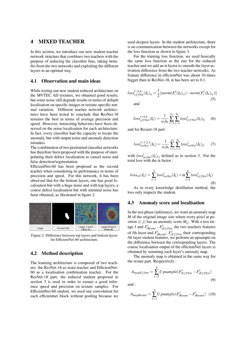 MixedTeacher : Knowledge Distillation for fast inference textural anomaly detection | DeepAI