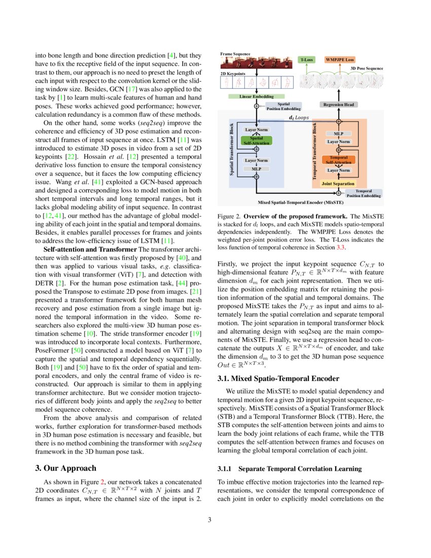 Mixste Seq2seq Mixed Spatio Temporal Encoder For 3d Human Pose