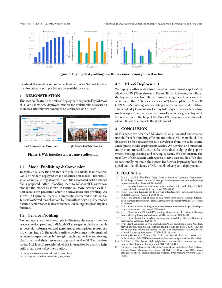 Mlmodelci An Automatic Cloud Platform For Efficient Mlaas Deepai