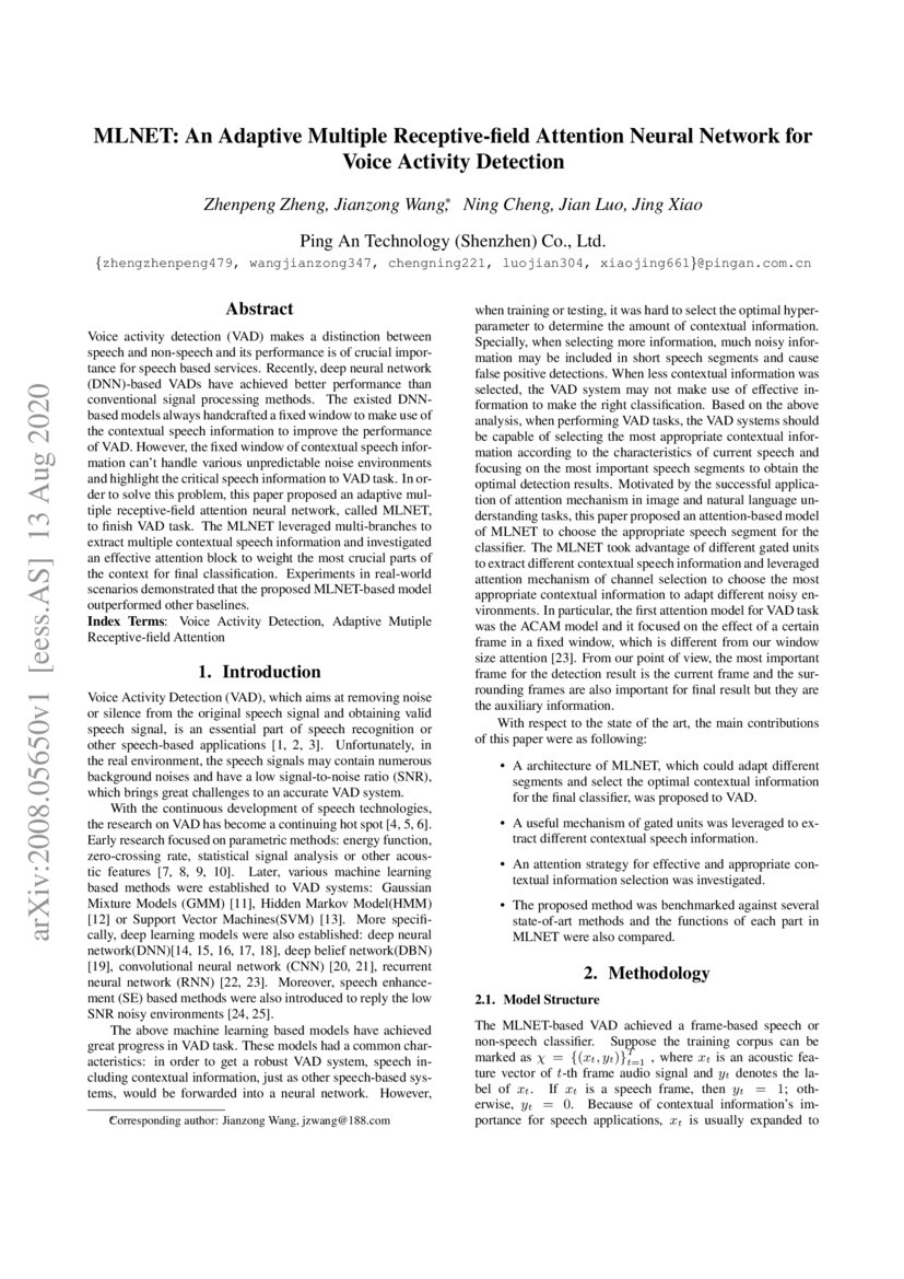 Mlnet An Adaptive Multiple Receptive Field Attention Neural Network