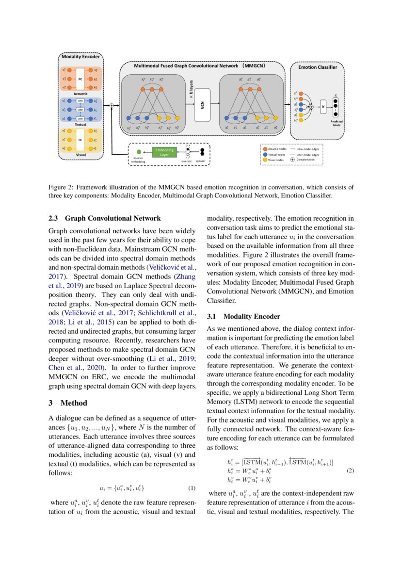 Mmgcn Multimodal Fusion Via Deep Graph Convolution Network For Emotion Recognition In