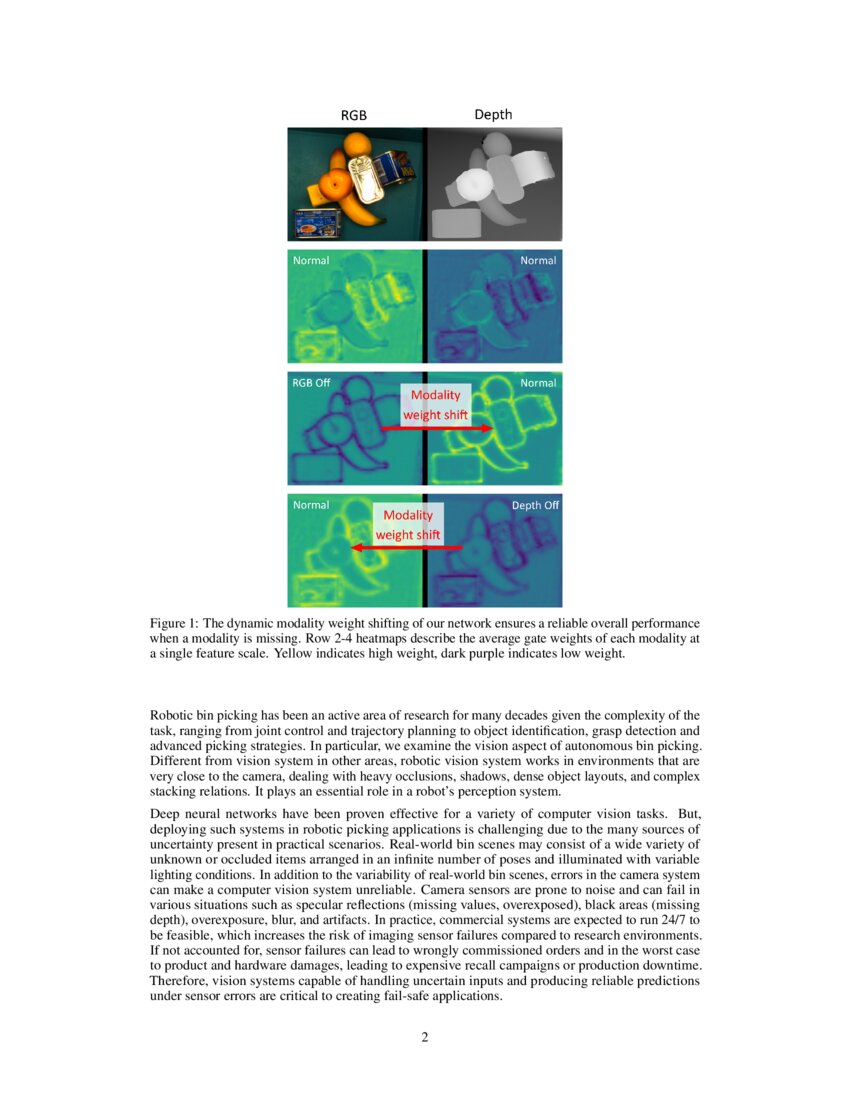MMRNet: Improving Reliability for Multimodal Computer Vision for Bin Picking via Multimodal ...