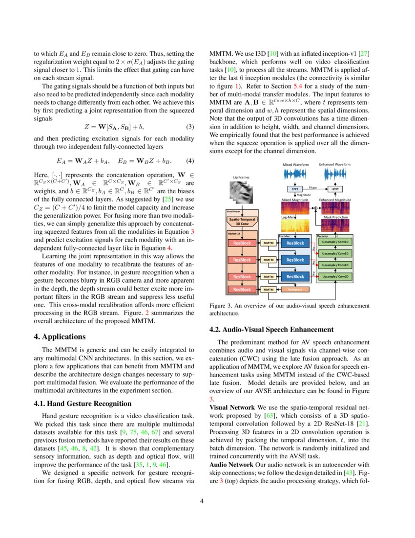 MMTM: Multimodal Transfer Module for CNN Fusion | DeepAI