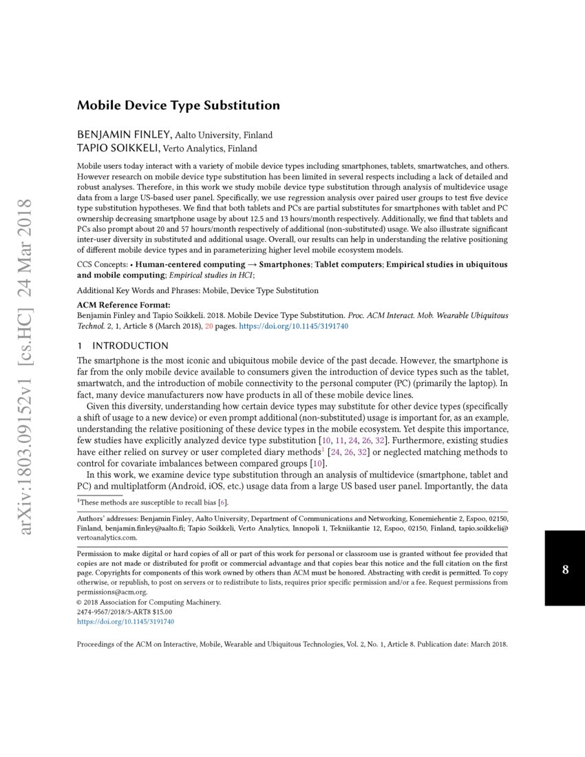 Mobile Device Type Substitution | DeepAI