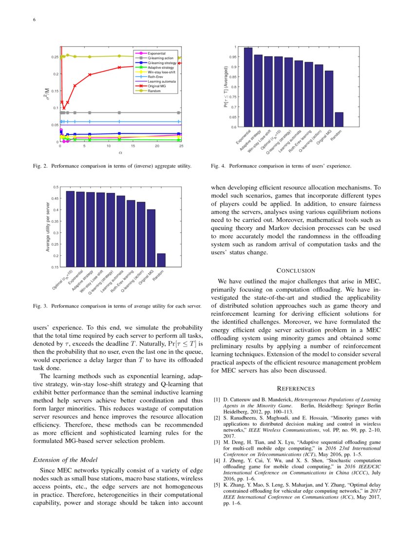 Mobile Edge Computation Offloading Using Game Theory And Reinforcement Learning Deepai