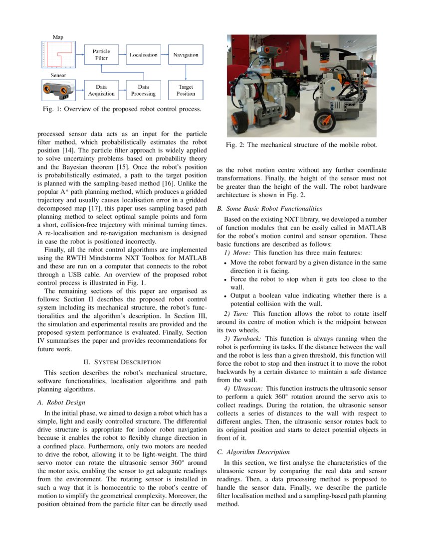 Mobile Robot Localisation And Navigation Using Lego Nxt And Ultrasonic Sensor Deepai