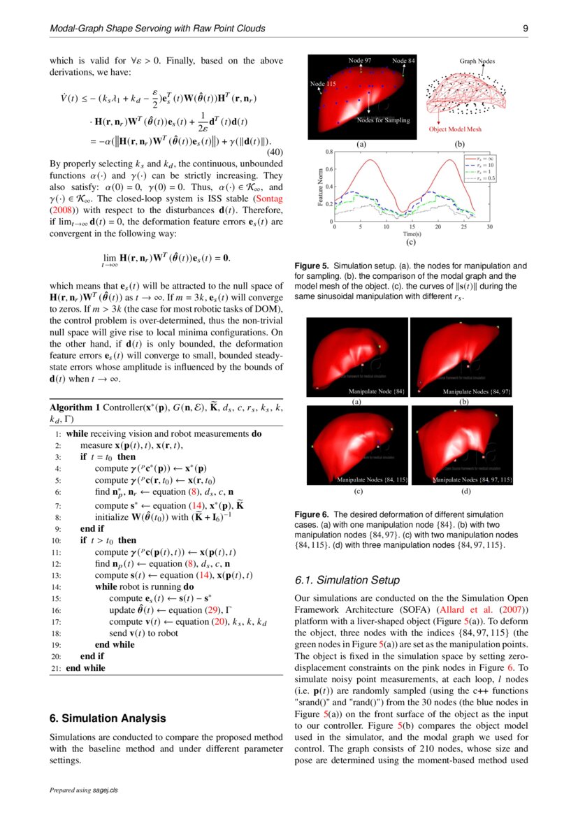 Modal Graph 3d Shape Servoing Of Deformable Objects With Raw Point Clouds Deepai